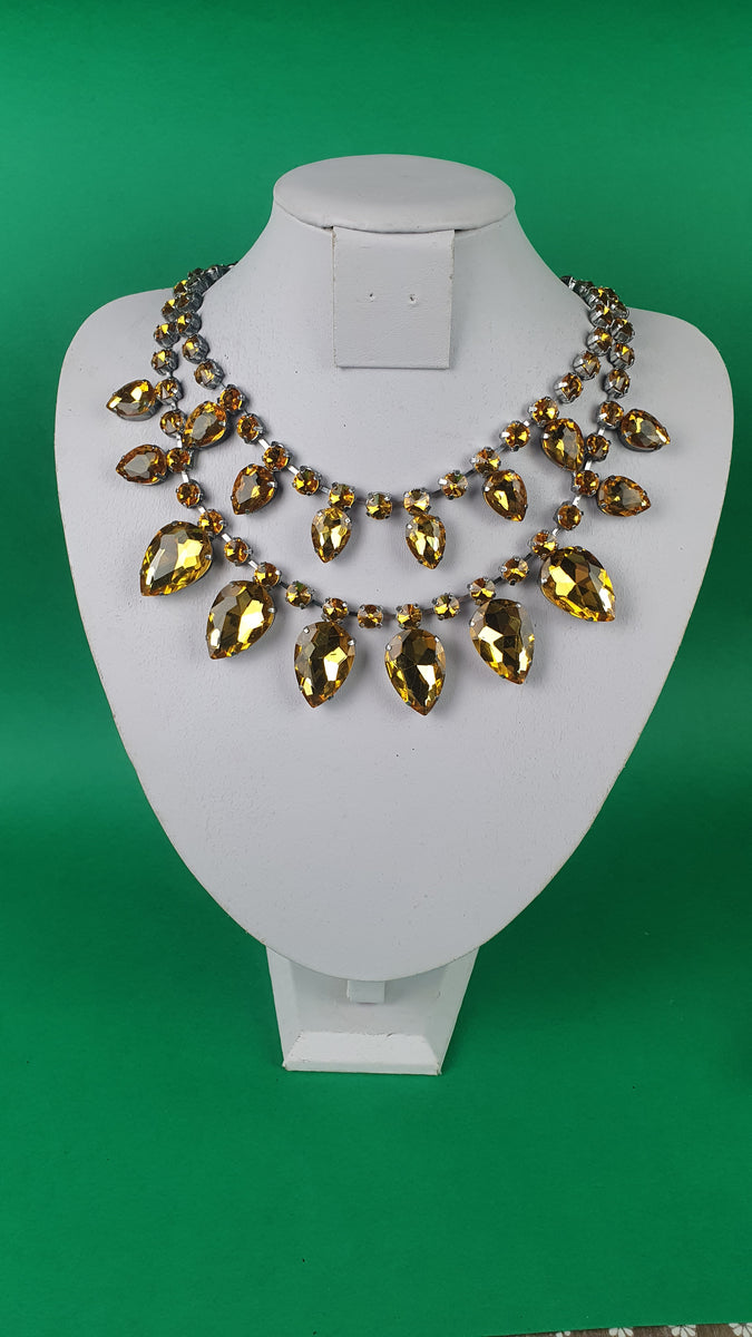 Handmade Premium Cut Crystal Choker Necklace. Perfect for Weddings, Dr ...