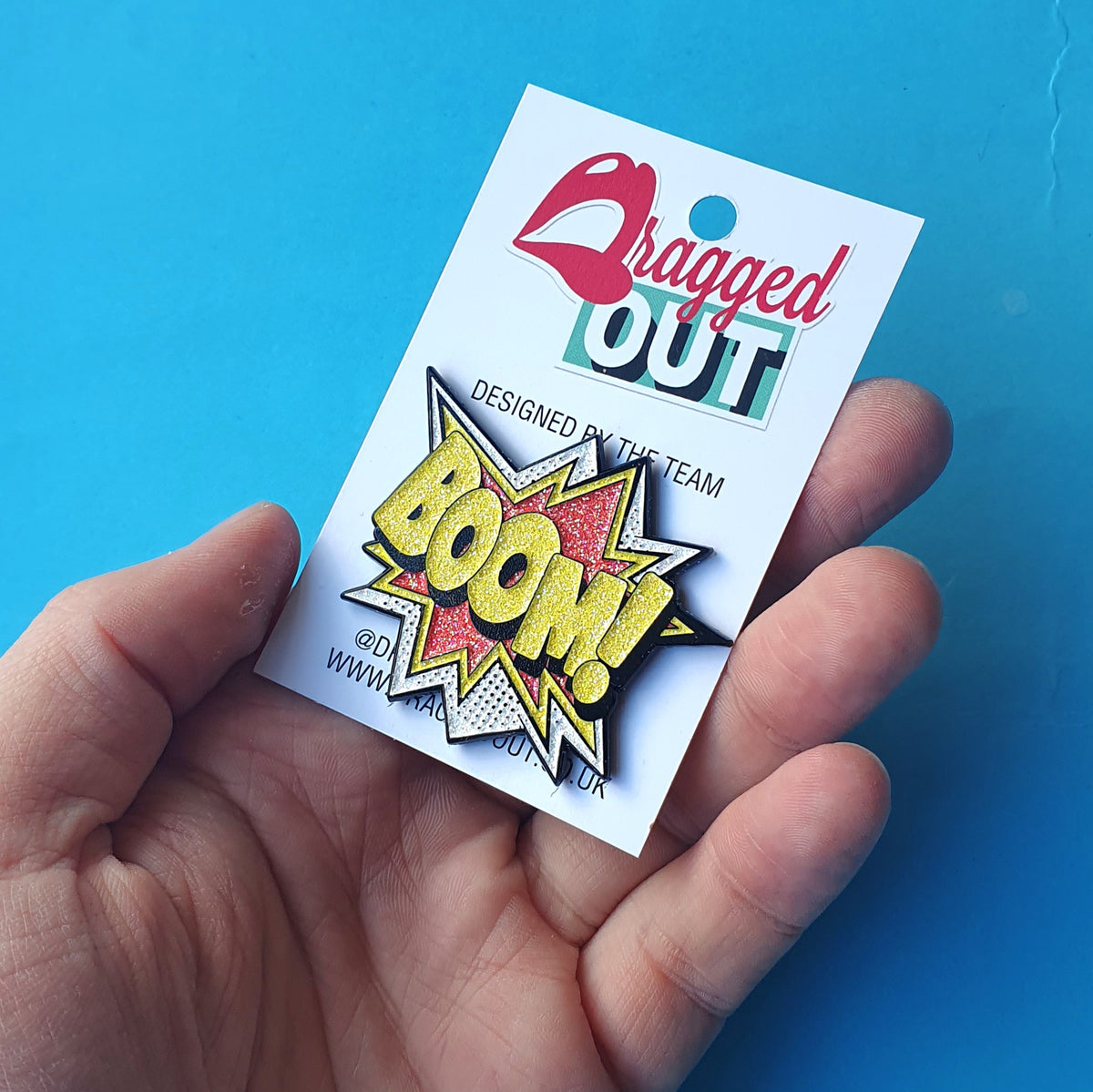 Boom Pin Badge – Dragged Out
